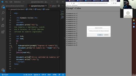 3 ejemplo básico do while en javascript [fragmento clase fundamentos de programación] youtube