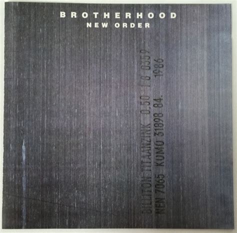 New Order Brotherhood CD Discogs