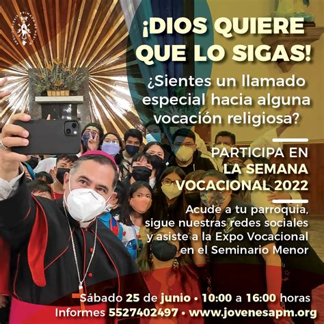 Arquidiócesis Primada de México on Twitter Sigue el llamado de Dios