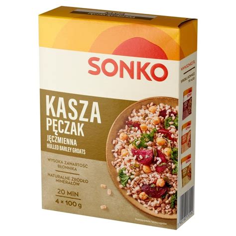 Sonko Kasza jęczmienna pęczak 400 g 4 x 100 g Zakupy online z