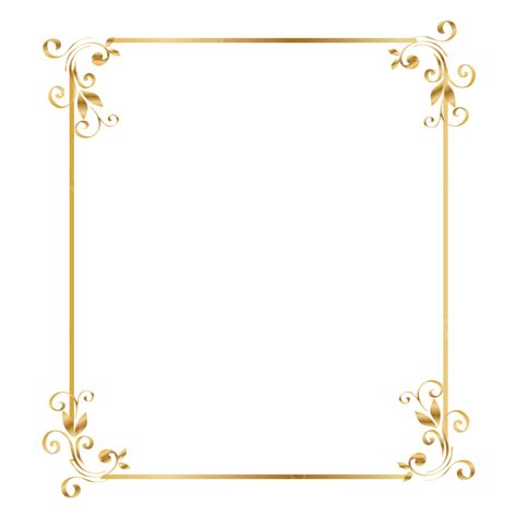Gold Border Frame Png Transpa Infoupdate Org