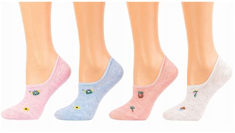 4x Skarpetki stopki damskie balerinki bambusowe do adidasów rozmiar 39
