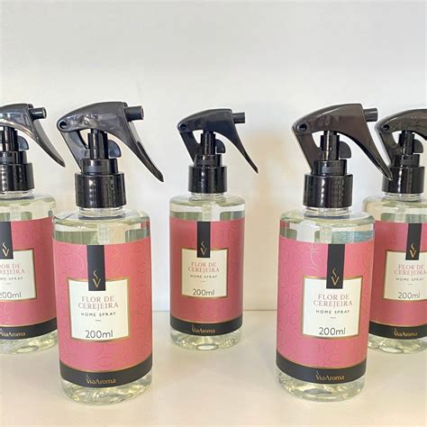 Home Spray Ml Via Aroma Cl Ssica Flor De Cerejeira Madeiramadeira