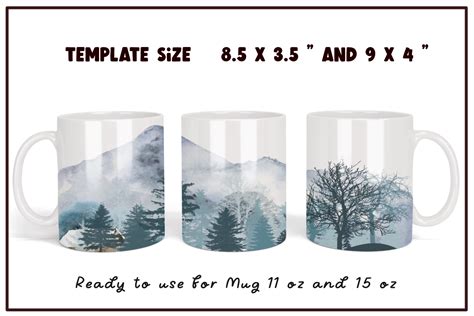 Watercolor Coffee Mug Wrap Sublimation Graphic By Jaiprakan A