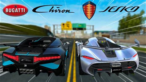 Bugatti Chiron VS Koenigsegg Jesko Extreme Car Driving Simulator