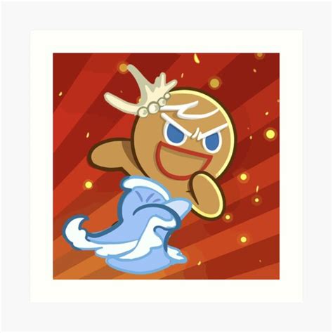 Gingerbrave Cookie A Character In Cookie Run Kingdom Art Print For Sale By Funitems Redbubble