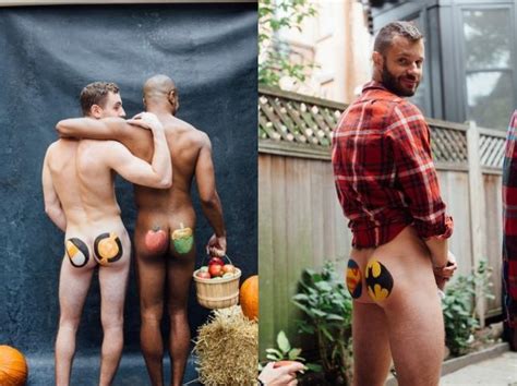 Homens pintam o bumbum para celebrar o Halloween Guia Gay São Paulo