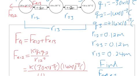 Coulomb S Law 3 Charges YouTube