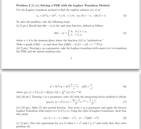solved use the laplace transform method to find the explicit