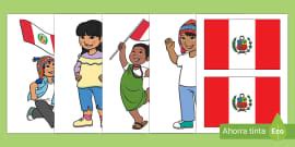 FREE Banner Feliz día del niño peruano teacher made