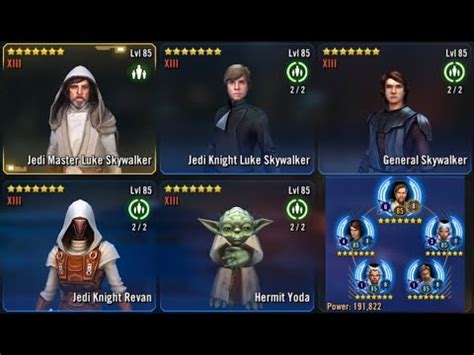 SWGOH JML Counter Vs Faster JMK CAT Full R8 Team YouTube