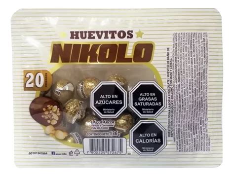 Bandeja X Huevitos Nikolo Rellenos Chocolate Arcor G Cuotas Sin