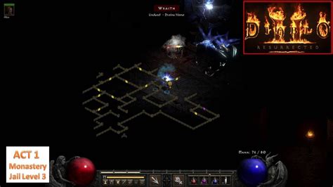 Diablo II Resurrected ACT 1 Monastery Jail Level 3 Paladin