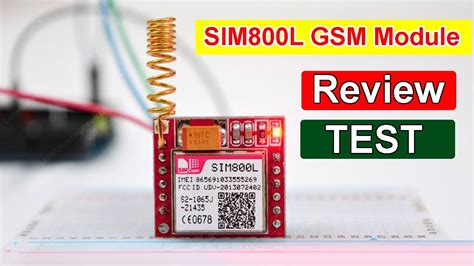 How To Test Sim L Gsm Module Review And Test Youtube