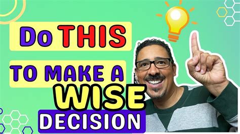 How To Make Wise Decisions Biblical Decision Making Youtube