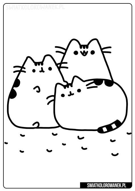 Syrenki Kolorowanka Pusheen Darmowe Kolorowanki Do Druku