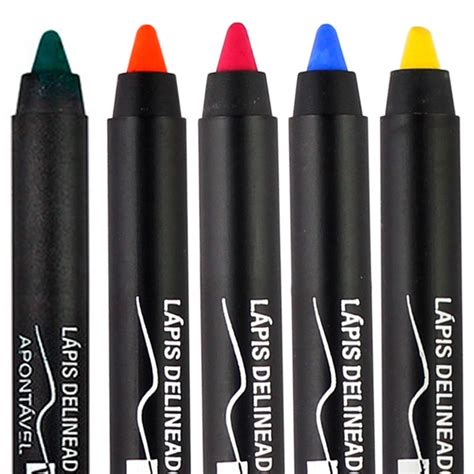 Kit 5 Lápis Delineador para os Olhos À prova dágua Fenzza Kit
