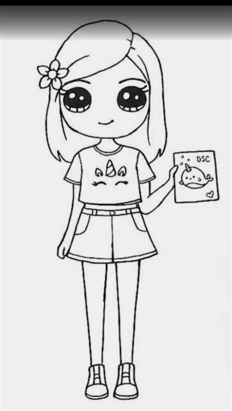 Dibujos De Chicas Kawaiis Para Colorear Vsun