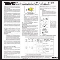 Wheel Bearing Adjustment Procedure Wall Chart A Visual Reference Of