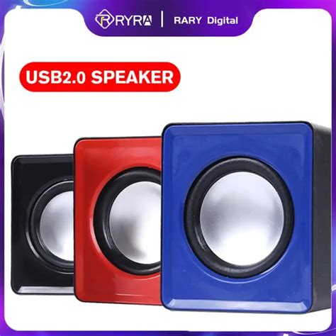 RYRA 1 Pairs Mini Portable Computer Speaker USB Wired Speaker Universal