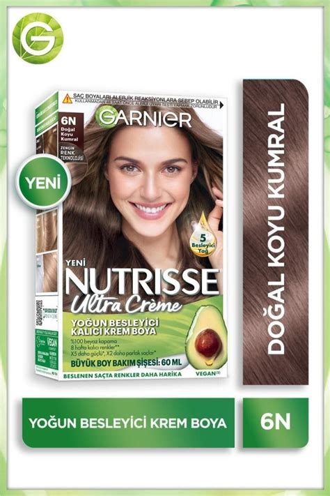 Garnier Nutrisse Yoğun Besleyici Kalıcı Krem Saç Boyası 6N Doğal Koyu