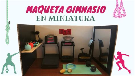 Maqueta De Gimnasio En Miniatura La Creatividad De Luc A