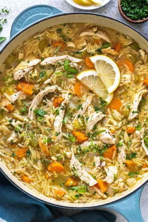 Lemon Chicken Orzo Soup Recipe Jessica Gavin