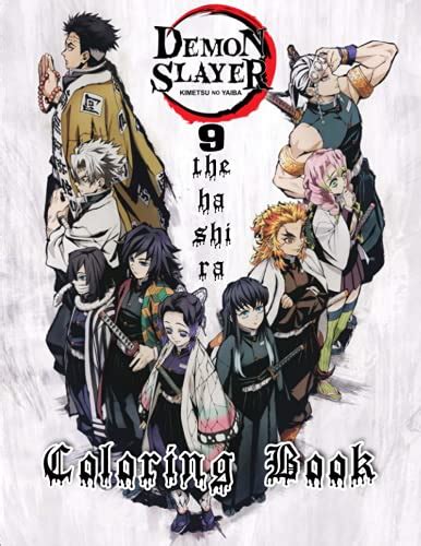 Demon Slayer Coloring Book Kimetsu No Yaiba The Hashira Big Anime An