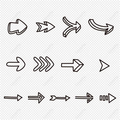 Flechas Dibujadas A Mano PNG Imágenes Gratis Lovepik