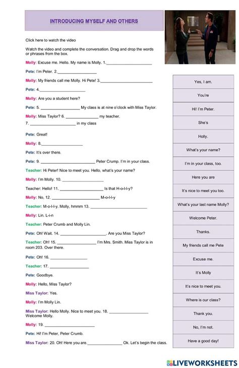 Ficha De Introducing Myself And Others How To Introduce Yourself