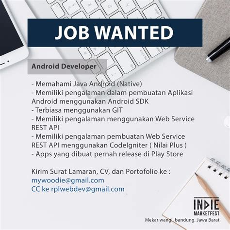 lowongan pekerjaan android developer bandung kaskus
