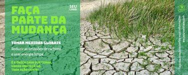 Modelos de cartazes sobre mudança climática