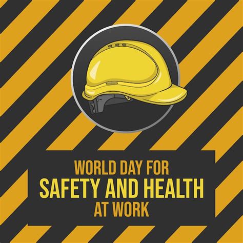 Día mundial de la seguridad y la salud en el trabajo plantilla de