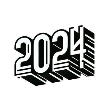 Plantilla De Efecto De Texto 2024 Con Uso De Estilo Negrita 3d Para