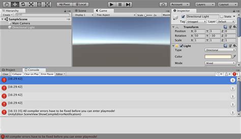 unity 新規プロジェクト作成直後 謎の4つのエラーとall compiler errors have to be fixed before you can enter playmode
