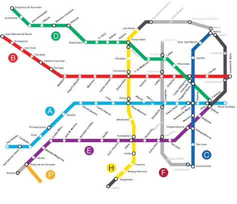 Buenos Aires Underground Map Lines Route Hours Tickets