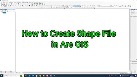 Arc GIS Tutorial How To Create Shape File In Arc GIS 10 5 Create