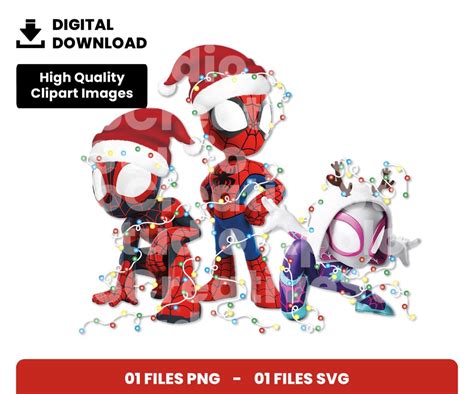 01 Clipart Spidey And His Amazing Friends Christmas EclipArtCo