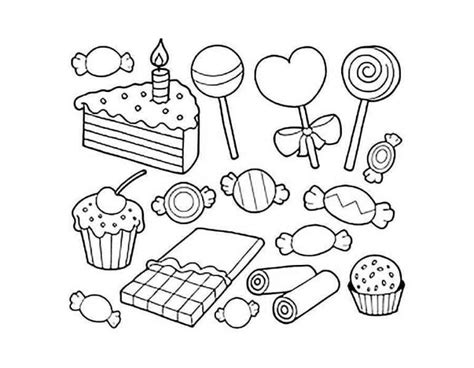 Coloriages Bonbons Coloriage à imprimer gratuitement