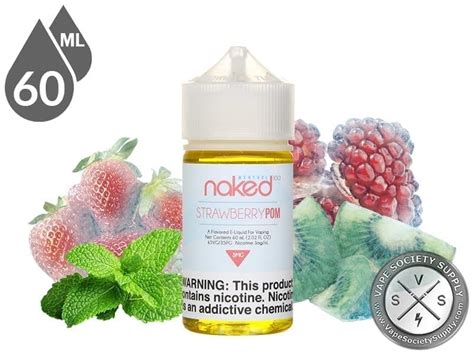 Strawberry Pom By Naked 100 Menthol 60ml E Liquids