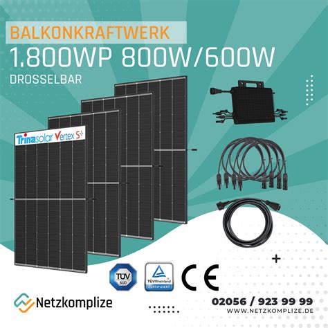 Balkonkraftwerk Wp Drosselbar Auf W W Ne
