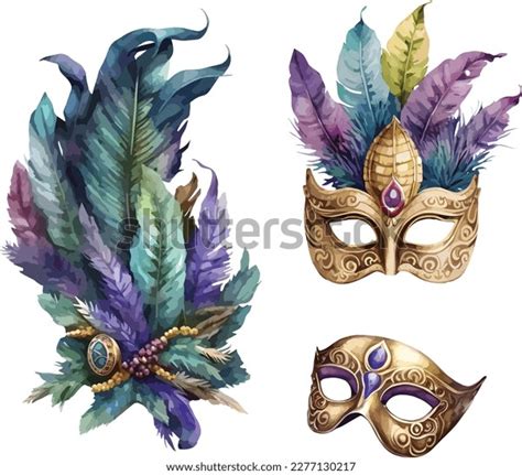 Mardi Gras Carnival Venetian Mask Clipart Stock Vector Royalty Free