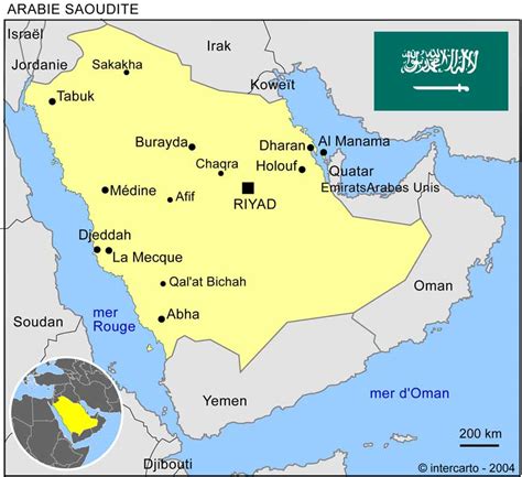 Carte G Ographique Et Touristique De L Arabie Saoudite Riyad