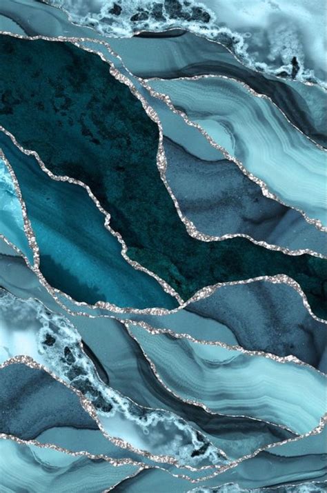 Gold Wallpaper Background Ocean Wallpaper Watercolor Wallpaper Print
