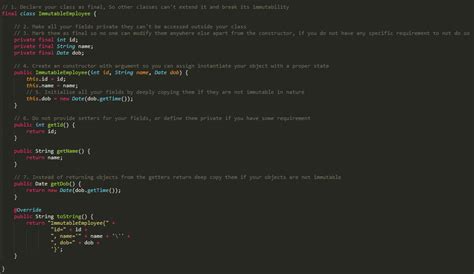 how to create an immutable class in java with example programming mitra