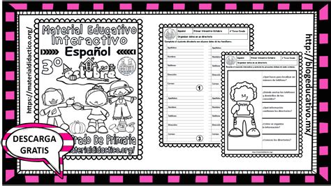 Material Interactivo Del Tercer Grado Del Mes De Octubre Para El Ciclo