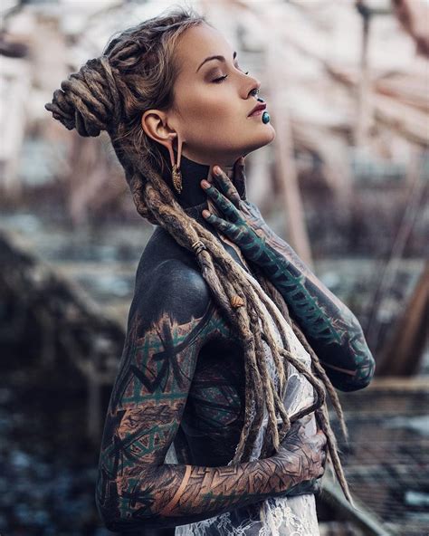 Woman Full Body Tattoo