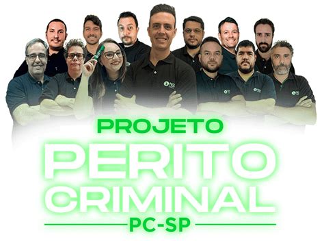 Projeto Perito Criminal PC SP Pós Edital Nova Concursos