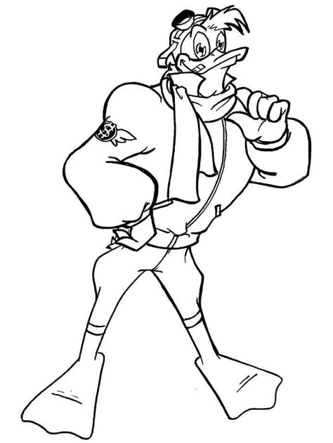 Launchpad Mcquack De Ducktales Para Colorear Imprimir E Dibujar