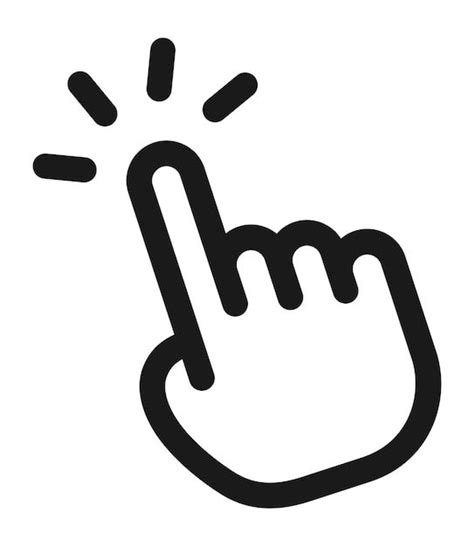 Premium Vector Touch Icon Hand Symbol Finger Touching Screen Icon